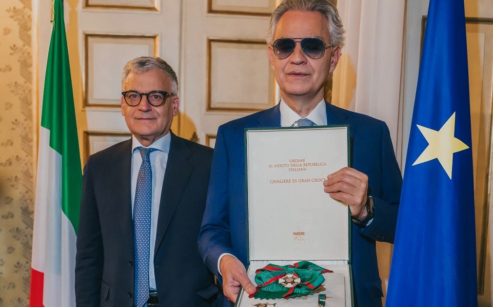 Andrea Bocelli nominato Cavaliere di Gran Croce | Attualità MILANO
