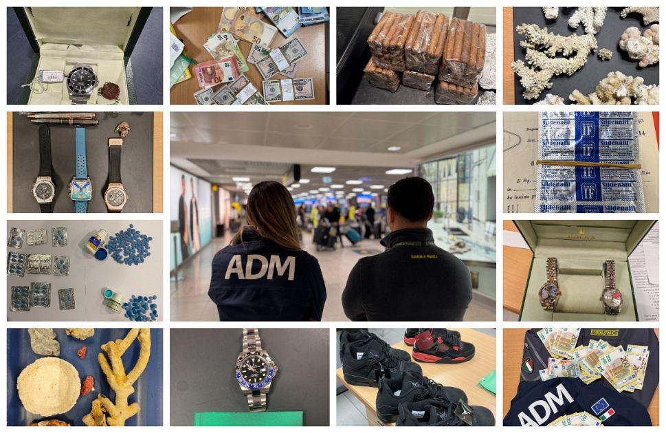 Soldi, coralli e droga, un anno di sequestri all’aeroporto | Cronaca ...
